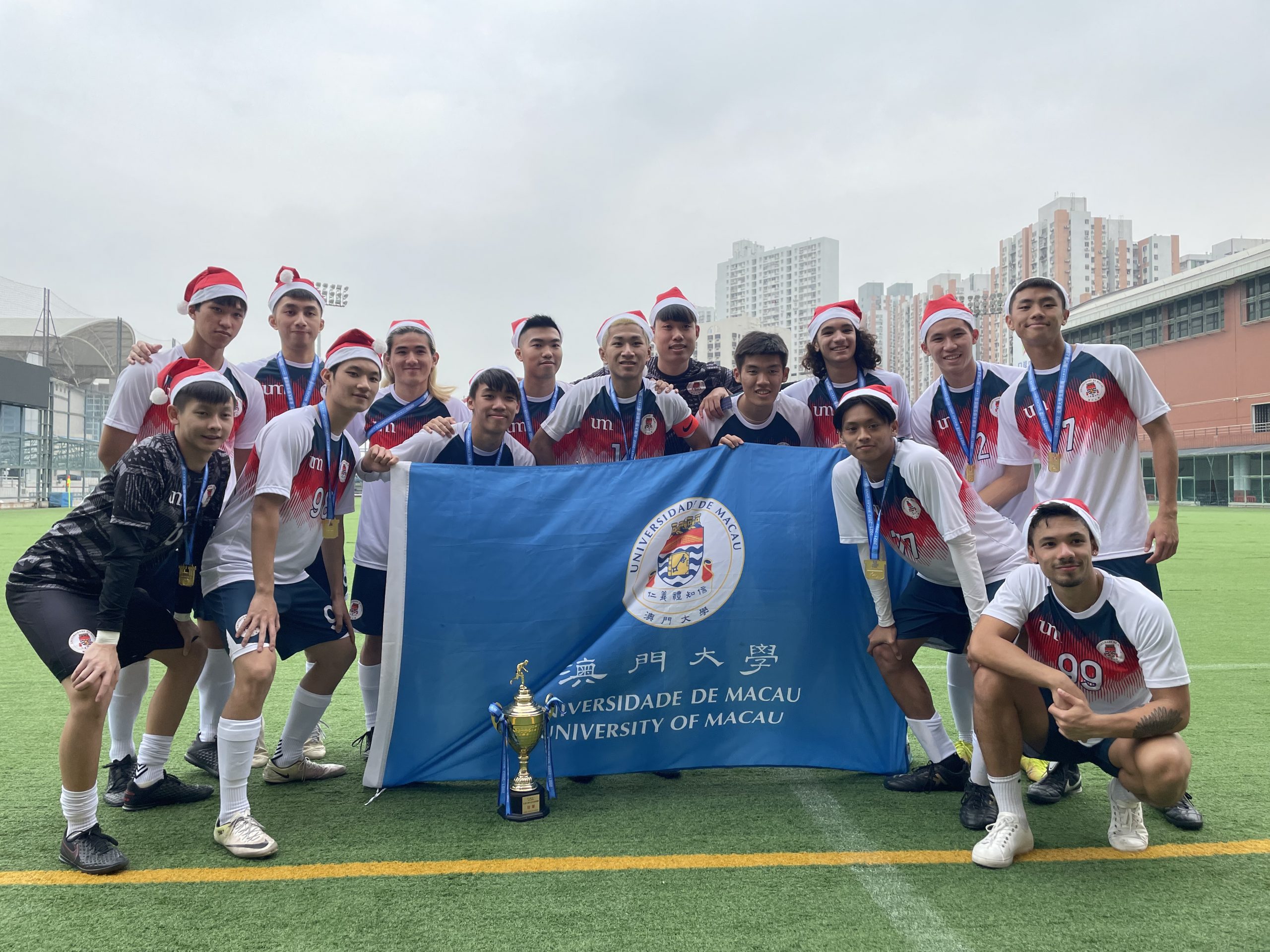 UM Men’s Soccer Team won the Champion at “2021-2022 Macau University ...